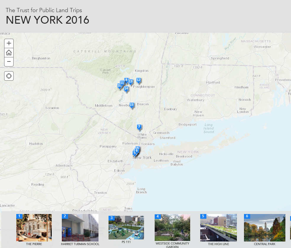 New York Trips Story Map : Planning and GIS